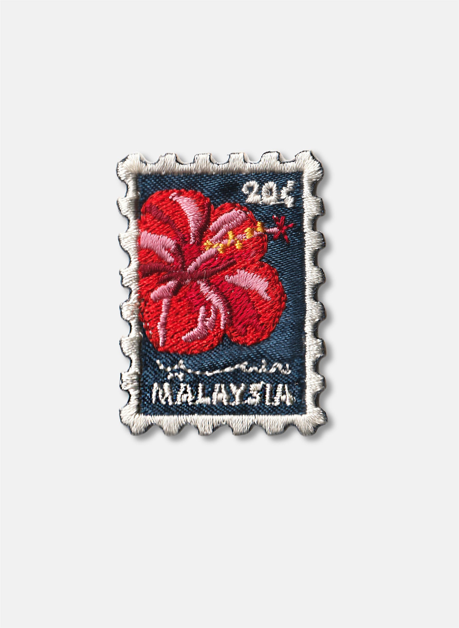 Stamp Bunga Raya Iron On Patch